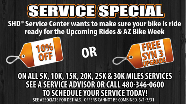 Service Specials | Superstition Harley-Davidson® | Apache Junction Arizona